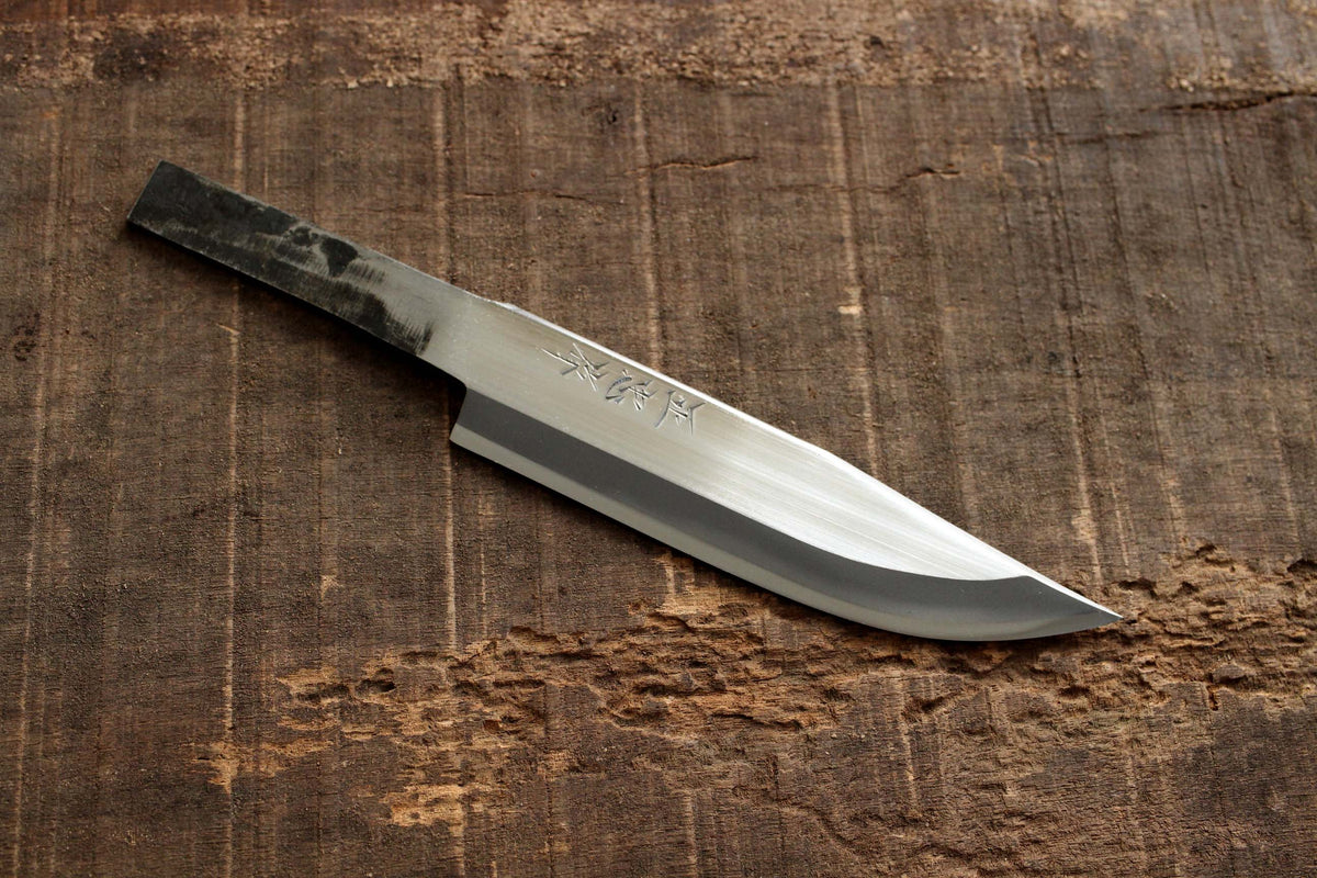 New arrival of Japanese Ken Nata Hatchet knife blank Hand forged blue – ibuki blade blanks