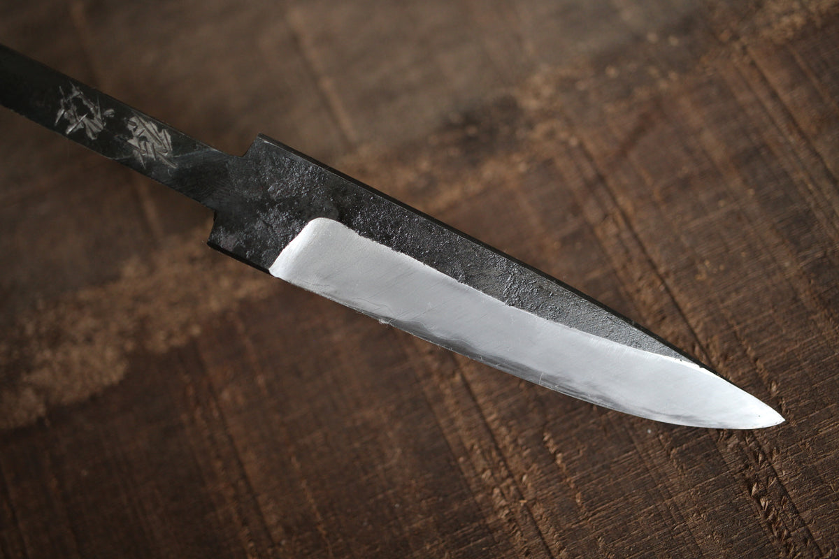 Shokei blank blade Kurouchi white 2 steel Tanto Fixed Blade katana Kni ...