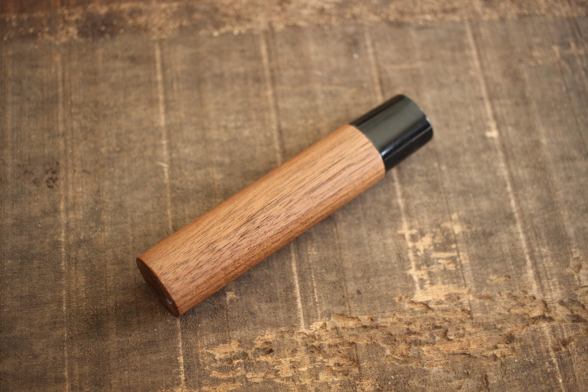 Japanese deba wooden wa handle blank walnut oval 128mm – ibuki blade blanks