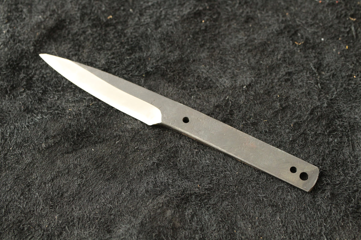 Shokei blank blade Custom knife Making Kurouchi white 2 steel Full tan ...